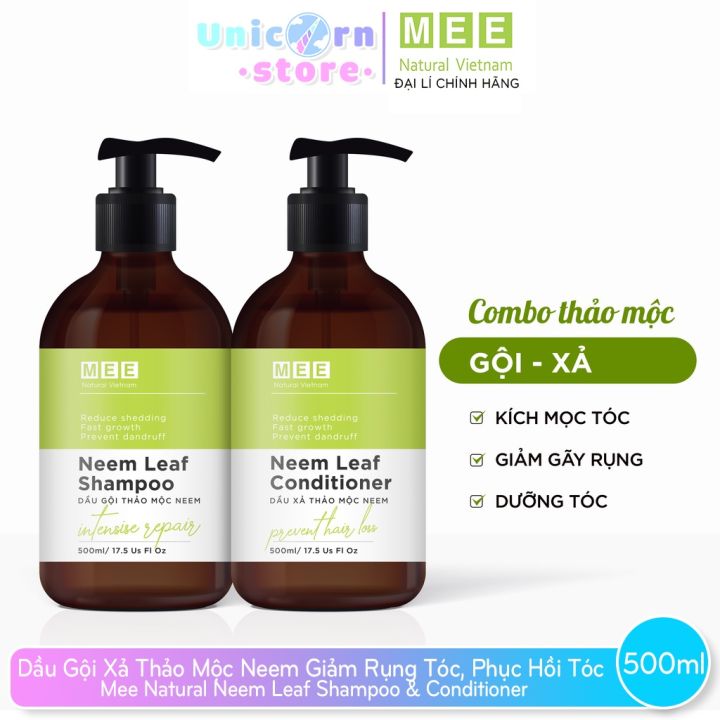 Dầu Gội Xả Thảo Mộc Neem Giảm Rụng Tóc, Phục Hồi Tóc Bóng Mượt Mee ...