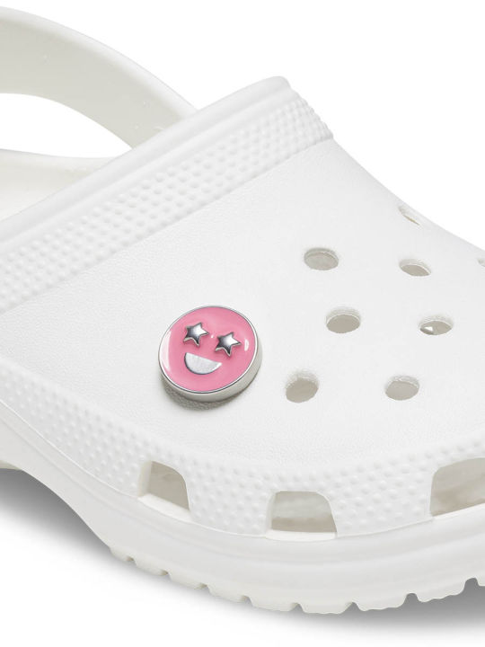 CROCS Jibbitz Pink Pastel Enamel Face ตัวติดรองเท้า | Lazada.co.th
