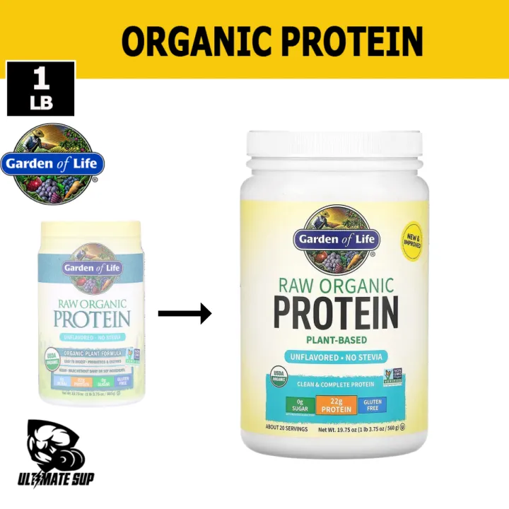 Garden Of Life, RAW Organic Protein, Protein Powder With Organic Plant ...