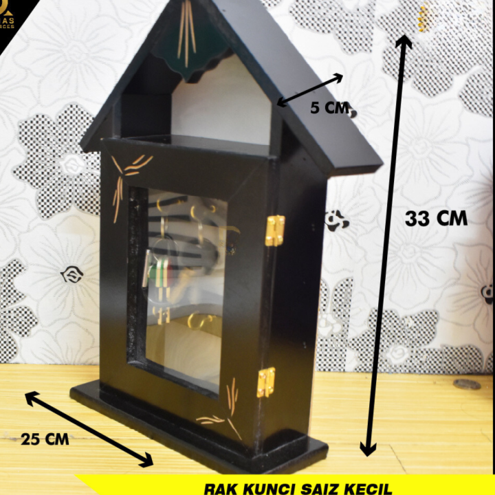 Rak Kunci + Ubat + Sangkut Baju + Surat Besar Kecil Hitam Putih FARIDA ...