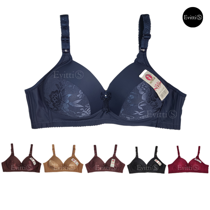 Women Non Wired Plus Size 42-52 Big Cup Bra 5679 大罩杯无钢圈文胸女士 Baju Dalam ...