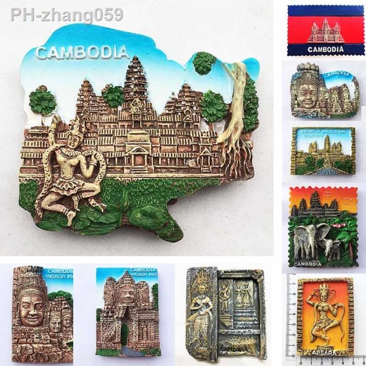 Cambodia Fridge Magnets Southeast Asia Tourist Souvenirs Magnetic ...
