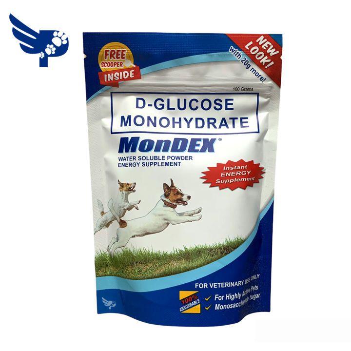 MONDEX 120g (Pouch) - Dextrose Powder for Dogs & Cats - D-Glucose ...