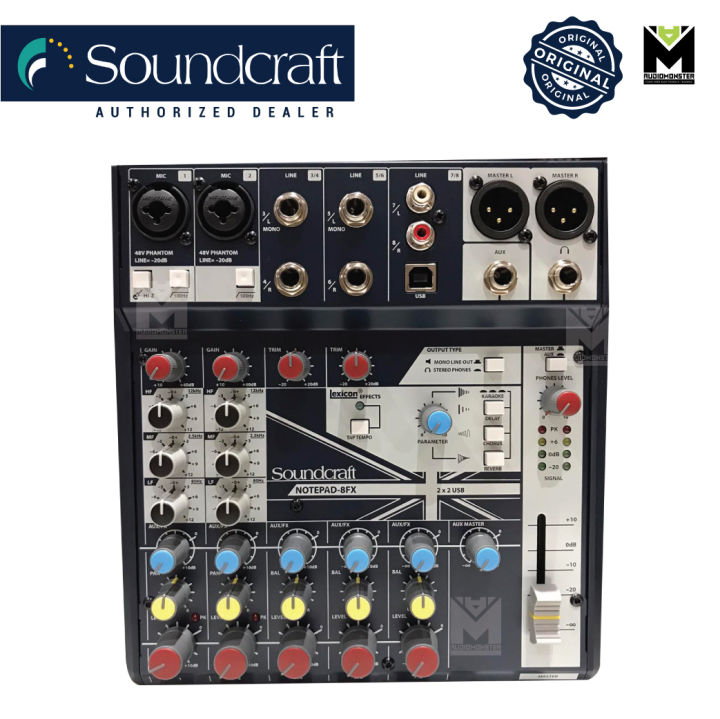 Soundcraft Notepad-8FX Mixer with Effects (Original) | Lazada PH