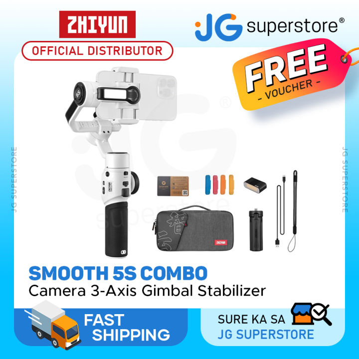 Zhiyun SMOOTH 5S Combo 3-Axis Gimbal Stabilizer with Detachable Tripod ...
