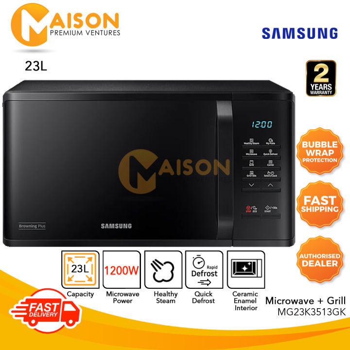 [Sales] Samsung 23L MicrowaveOven with Grill Function MG23K3513GK (2 ...