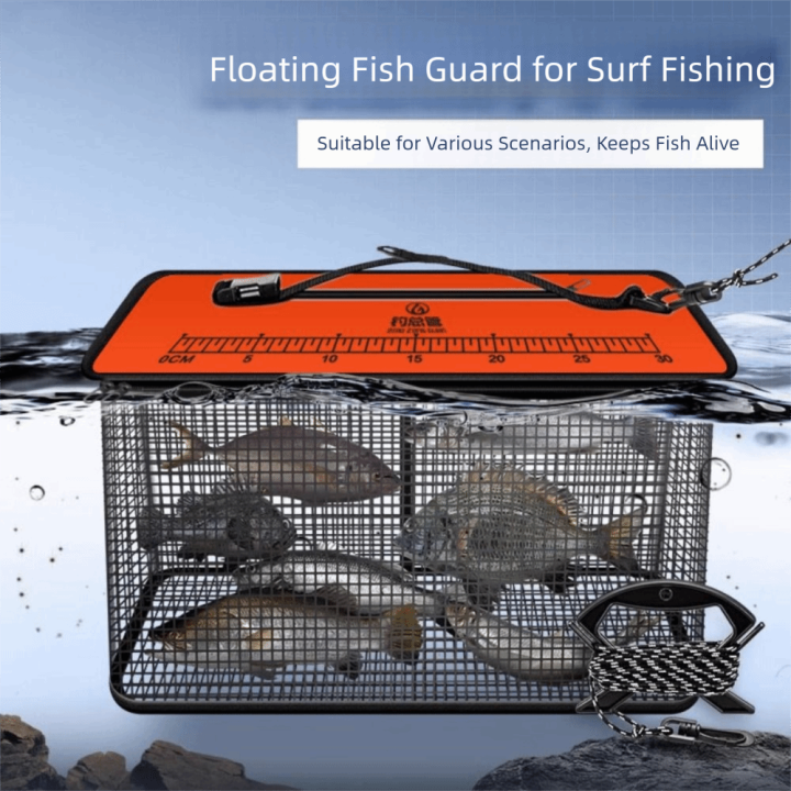 GTHRSDH Large Capacity Floating Fish Basket Fish Net Bag Quick-drying ...