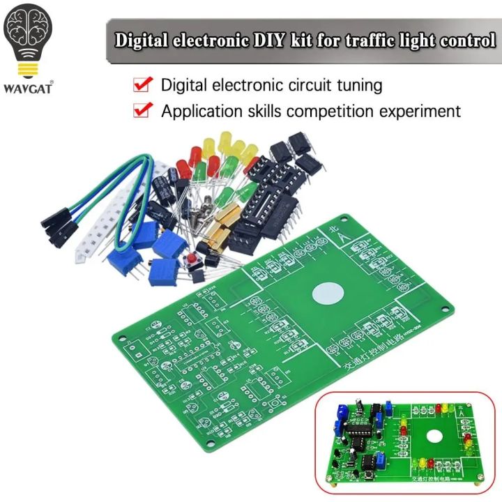 Traffic light control competition Kit Digital circuit principle ...