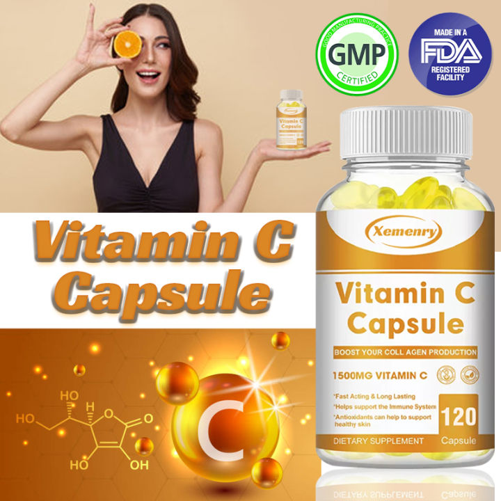 Ang Vitamin C Capsule Antioxidant ay nagpo-promote ng Collagen ...