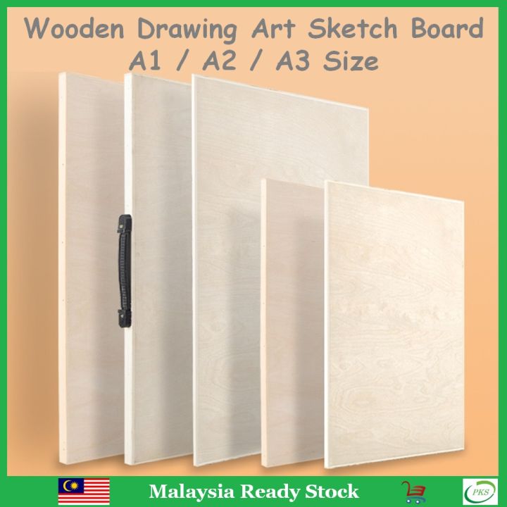 A1/A2/A3 Size Wooden Drawing Board Art Sketch Board with Handle | Lazada