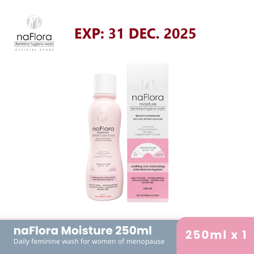 naFlora Feminine Hygiene Wash - Moisture (PINK) 250ml [EXP: 31 DEC ...