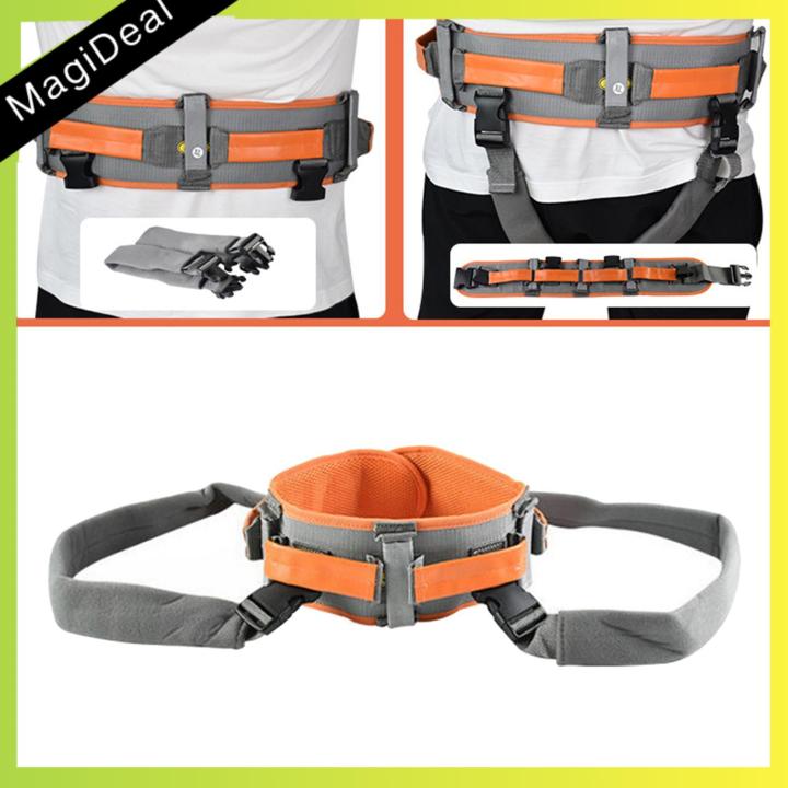 MagiDeal Transfer Belt Lifting Seniors - Gait Belt with 7 Handles ...