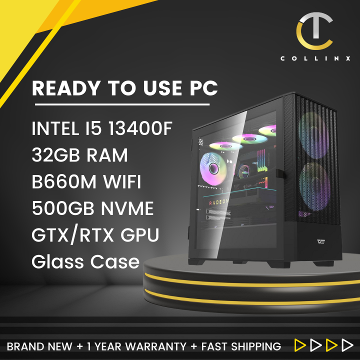 [ GAMING PC BUILD - RAPTOR ] Intel Core I5 13400F 13TH GEN Desktop GTX ...
