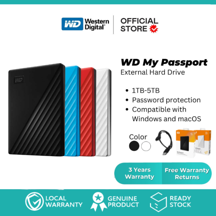 Western Digital External hard disk 1TB /2TB My Passport USB 3.0 ...