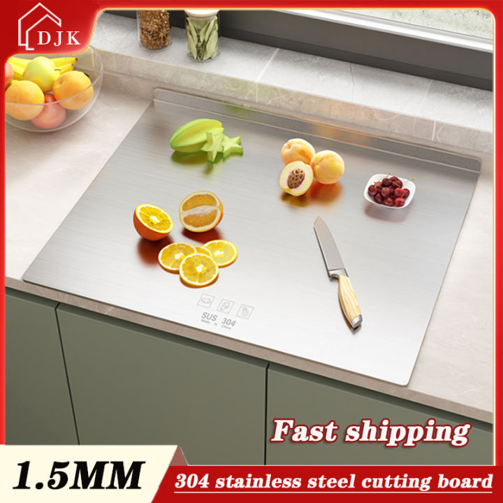 304 Food Grade Household Kitchen Stainless Steel Chopping Board Dough ...