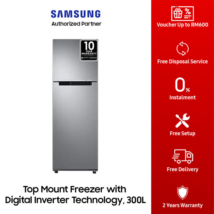 Samsung 300L (RT25M4033S8) Refrigerator Digital Inverter Fridge with ...