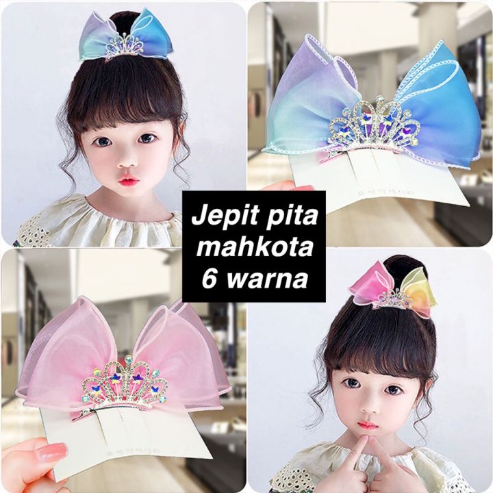 (LOLI-JKT) AK-08 JEPIT PITA MAHKOTA 6 WARNA CEWEK CUTE BANGET | Lazada Indonesia