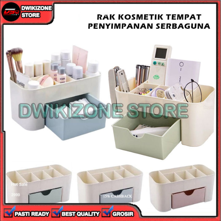 [GROSIR] RAK KOSMETIK LACI MAKEUP KOTAK TEMPAT PENYIMPANAN REMOT PULPEN ...