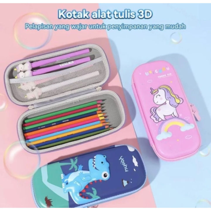 KOTAK PENSIL/CASE PENSIL HARDTOP 3D KARAKTER | Lazada Indonesia