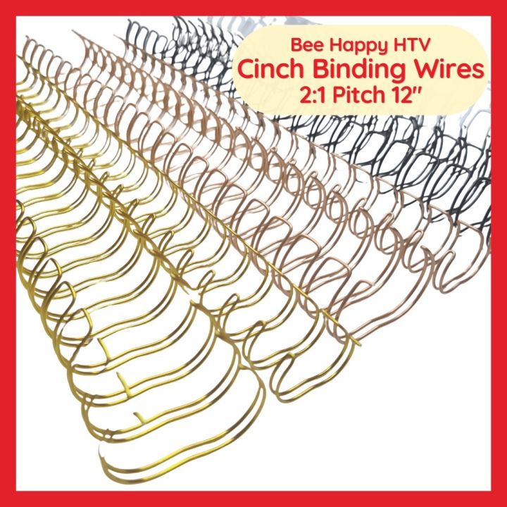 Binding Wires for Cinch 2:1 Pitch 5/8 1 Diameter 12 23 Loops (10pcs ...