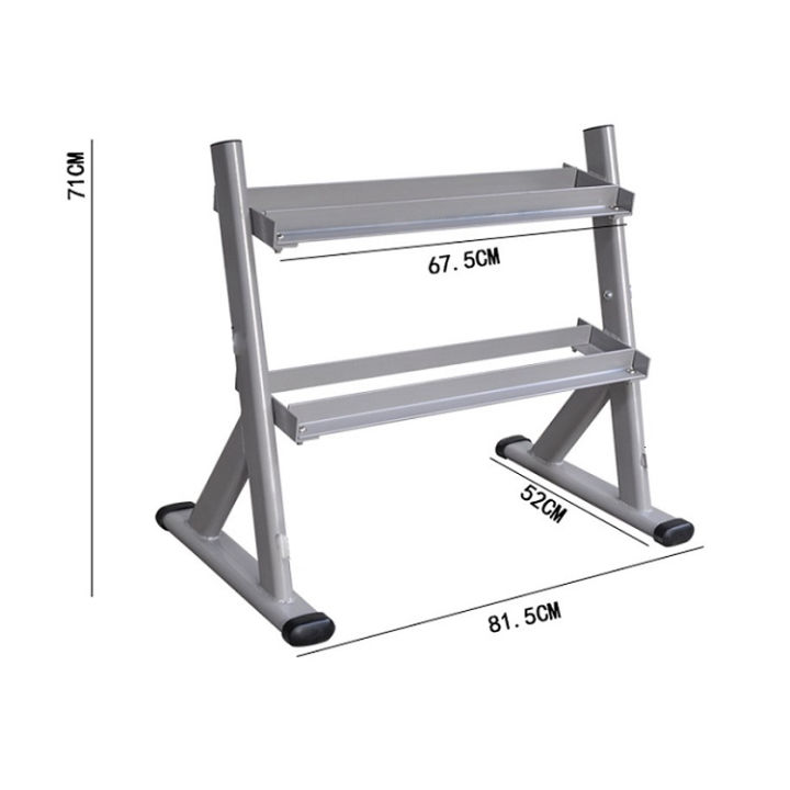 2 Layer Dumbbell Storage Rack Stand for Multilevel Hand Weight for Gym ...