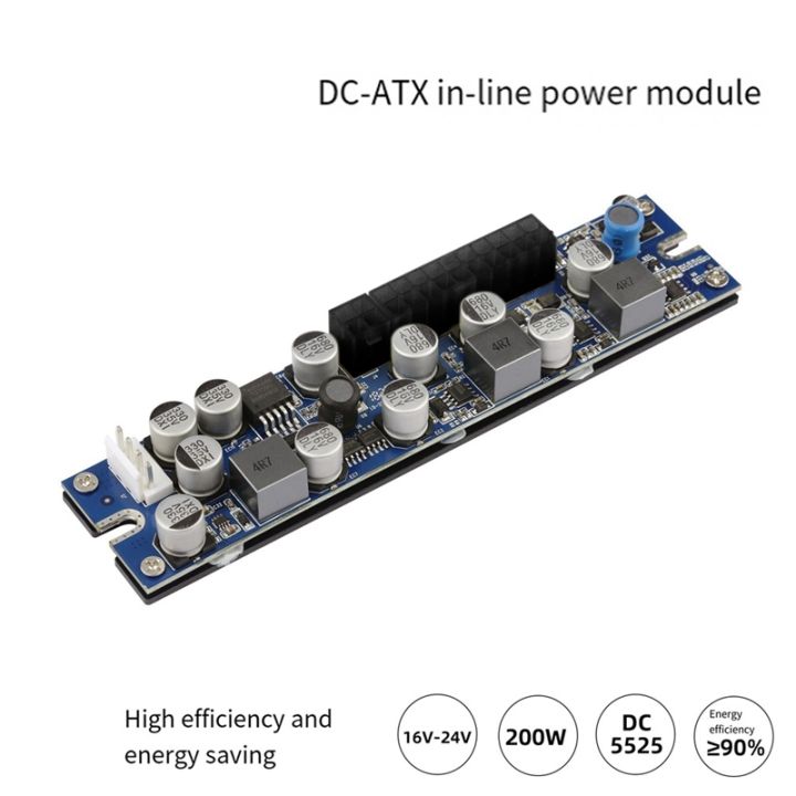 DC DC ATX PSU 19V 200W ATX Switch Mining PSU 24pin MINI ITX DC to ATX ...