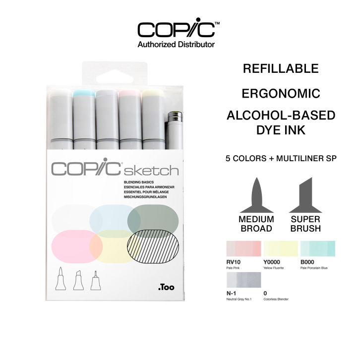 Copic Sketch Marker 6 Colors Blending Basics | Lazada PH