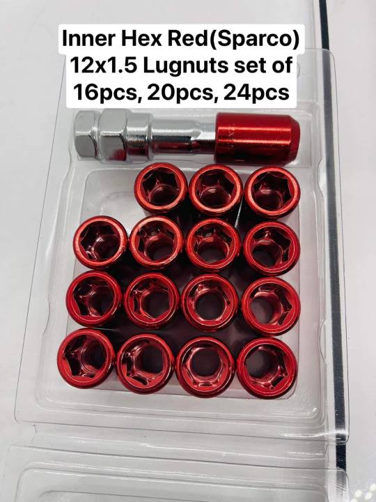 Fuji H/T Inner Hex (Sparco Short) 12.1x5 RED Lugnut | Lazada PH