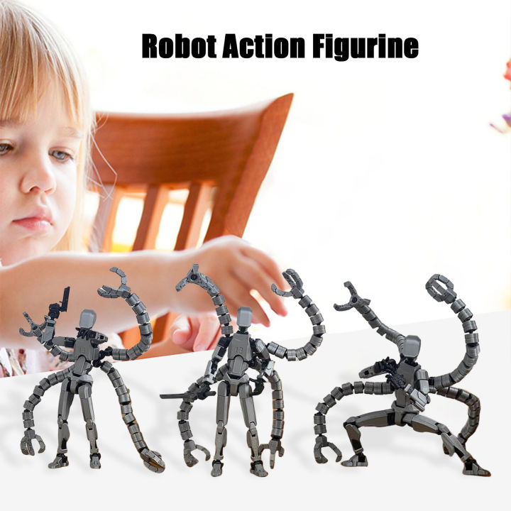 Norkee Robot Collectible Toy Flexible Robot Action Figure with Long ...