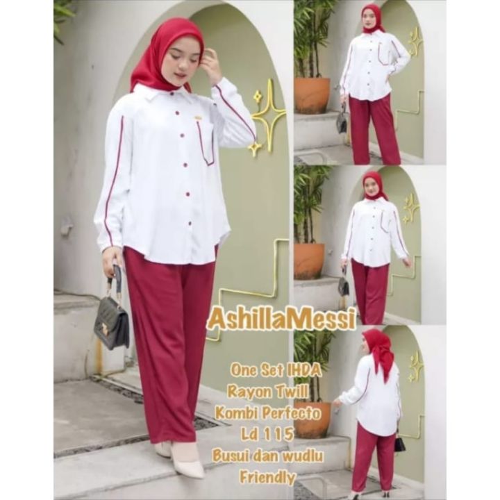 RIRI SET CRINKLE / SETELAN RIRI CRINKLE / ONE SET RIRI CRINKLE | Lazada ...