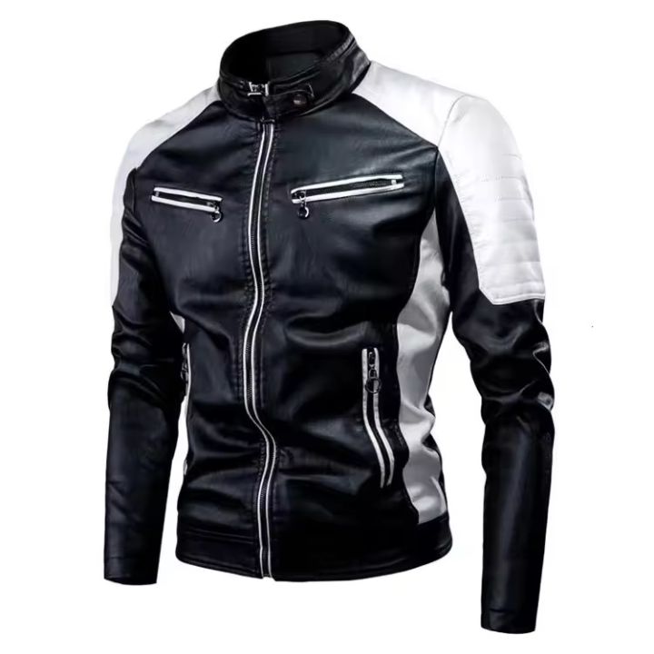 motorcycle rider jackets leather jacket for men Casual Motor Leather ...