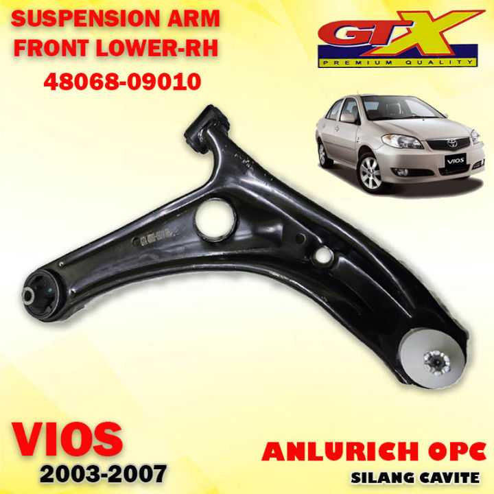 SUSPENSION ARM TOYOTA VIOS 2003-2007 (LOWER -RH) GTX 48068-09010 ...