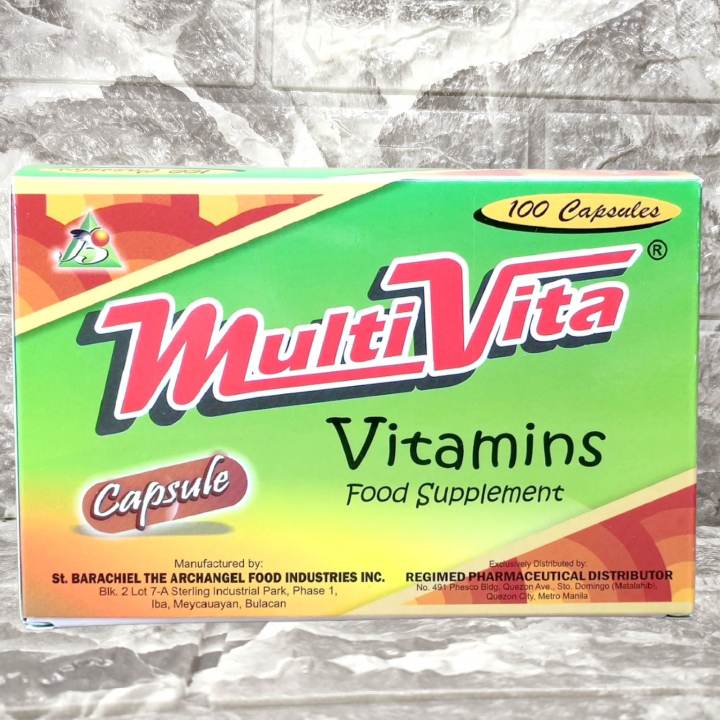 MULTIVITA (Multivitamins) 100 Capsules | Lazada PH