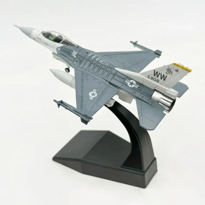 1/100 Scale Model Toy F-16 F16 F-16C Fighter Aircraft USAF Diecast Metal Plane Model Toy For ...