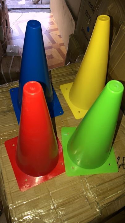 Orange cones Sports Training Cone Agility Cone 9 inches and 12 inches Marking Cone (sold per ...