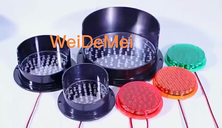 Customized LED Red Yellow green light traffic light led signal module ...