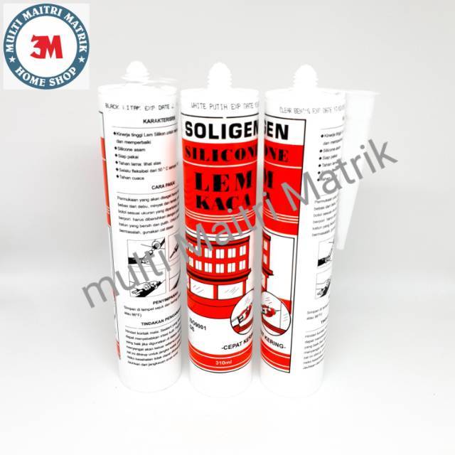 Lem kaca botol Soligen / lem botol / lem sealant / lem silicone sealant ...