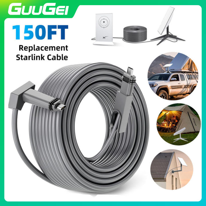 GUUGEI Durable&Waterproof Starlink Connection Cable Extension Wire For ...