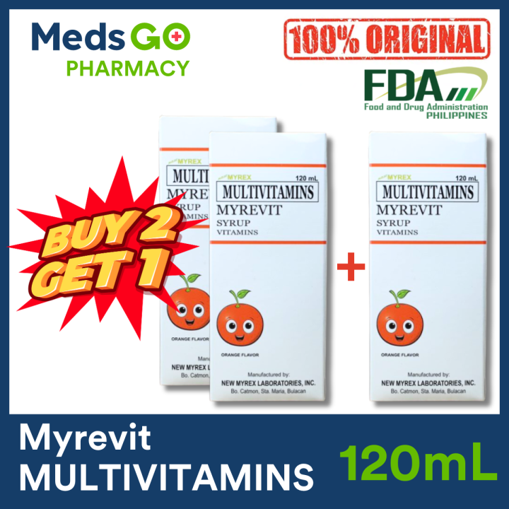 MYREVIT Multivitamins Syrup - BUY 2 GET 1 | Lazada PH