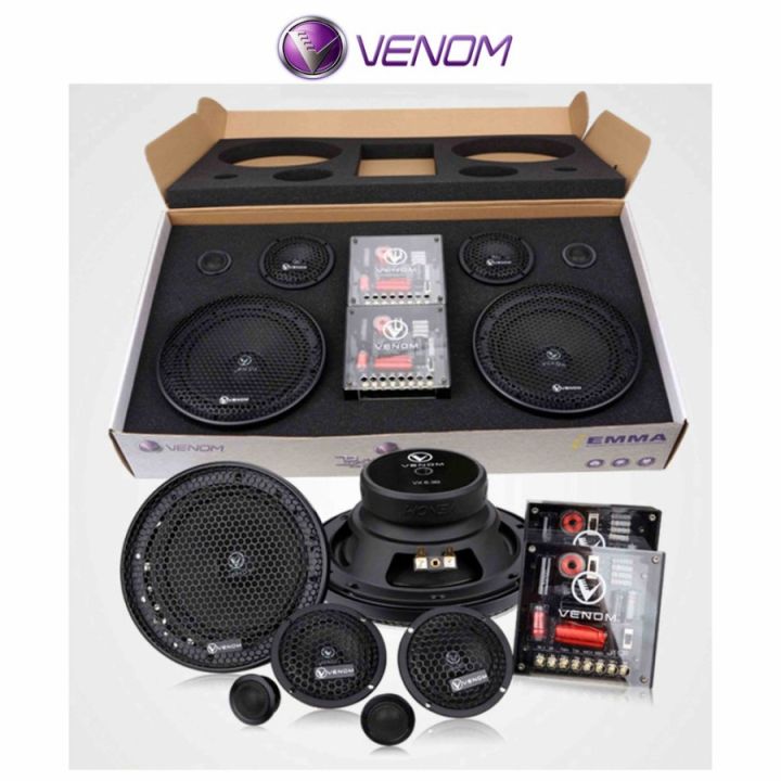 Speaker Venom Black Split 3 Way VX6.3 VX 6.3 | Lazada Indonesia