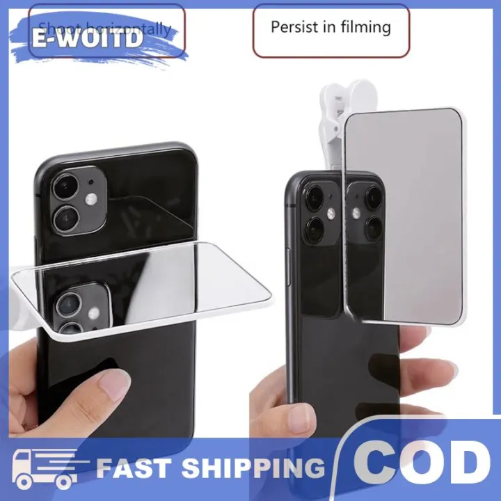 E-WOITD Cell Phone Camera Mirror Reflection HD Lens Selfie Reflector ...