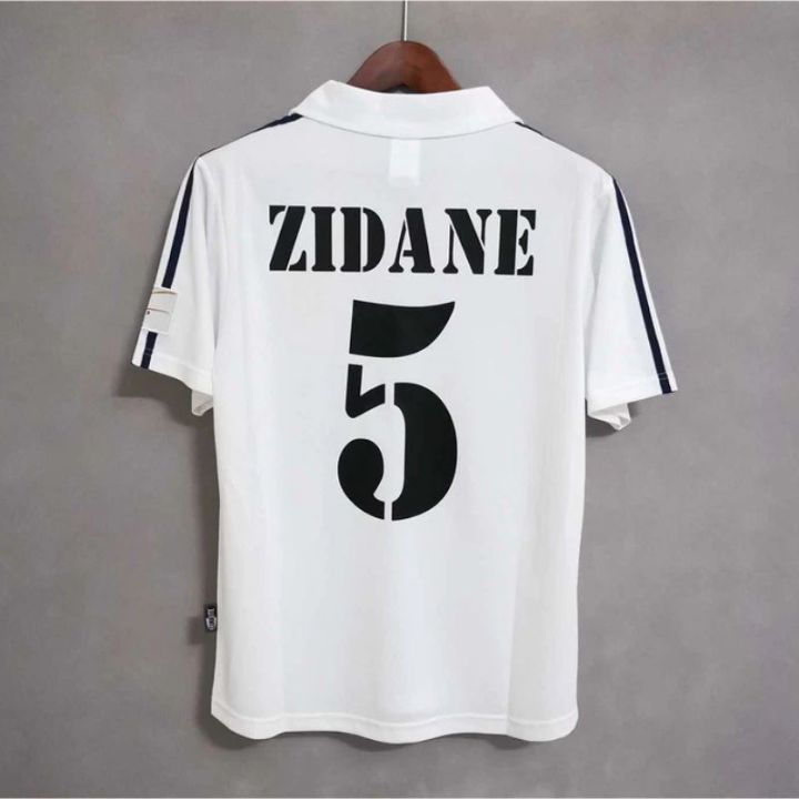 01 02เรอัลมาดริดย้อนยุค ZIDANE Guti เสื้อ Kaus Sepak Bola | Lazada.co.th