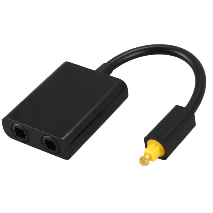 Digital Spdif Optical Audio Splitter 2 Way Toslink Splitter Adapter 1 Input 2 Output Spdif