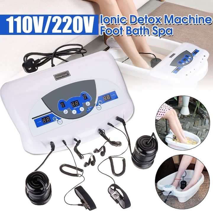 Dual-user Ionic Detox Machine Foot Bath Spa Tool LCD w/ MP3 Music ...