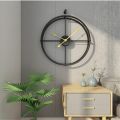 Large Iron Wall Clocks Office Decor Luxury Industrial Mute Nordic ...