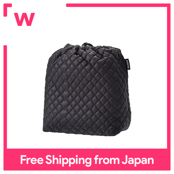 Etsumi Camera Case Quilted Pouch 2 L Black Drawstring Made in Japan VE ...