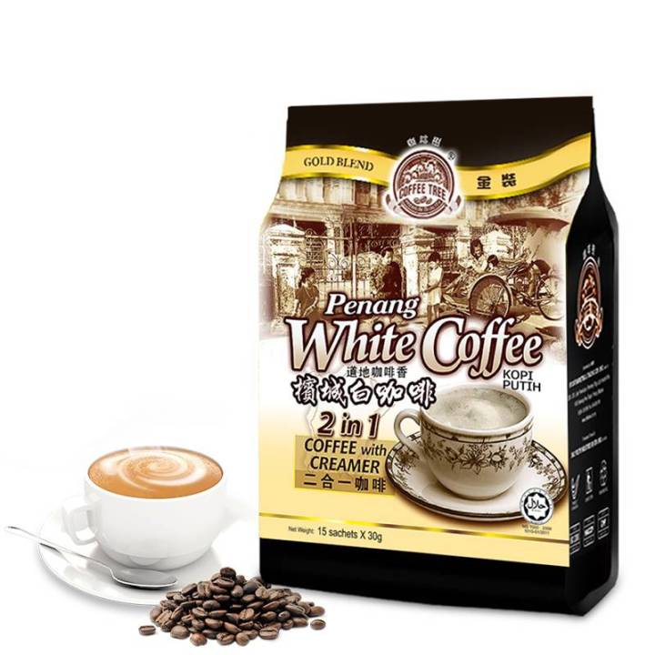 Coffee Tree 2 in 1 No Sugar Added Gold Blend Penang White Coffee | Lazada