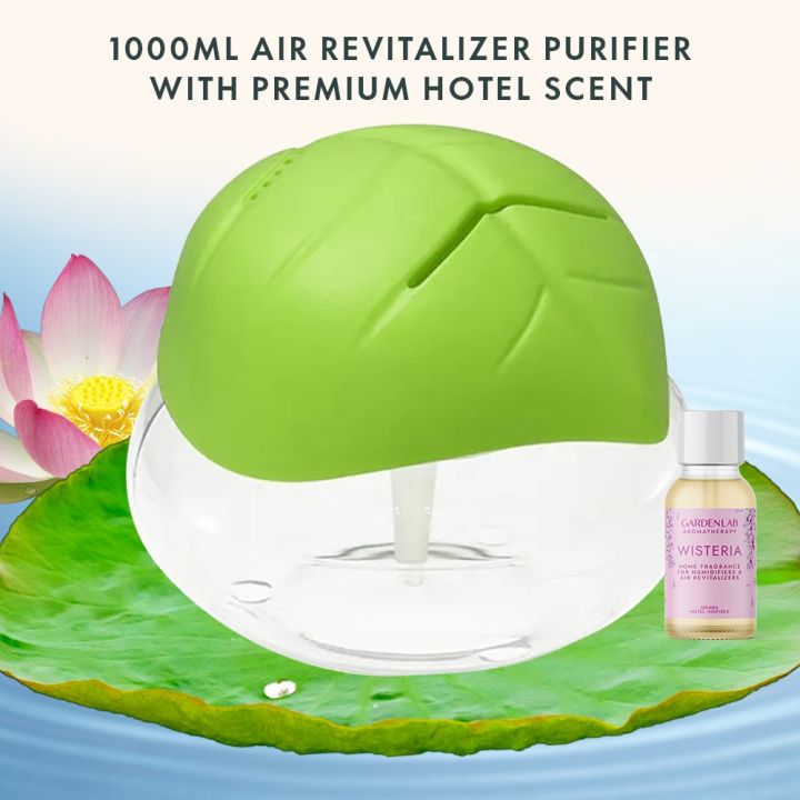 H2O Air Purifier Humidifier and Revitalizer with LED Light 1 Liter FREE ...