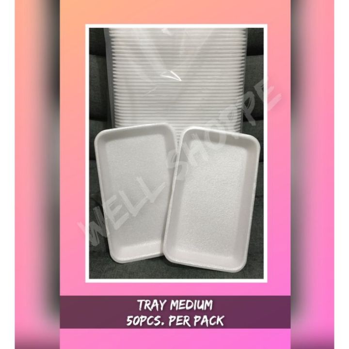 Styro Tray Medium (50pcs. per pack) | Lazada PH