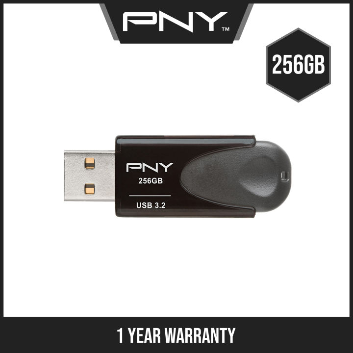 PNY Turbo Attache 4 256GB USB 3.2 Flashdrive, Up to 10x faster than USB 2.0, Compatible with PC ...